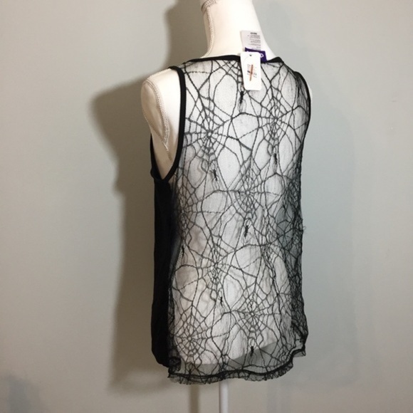 Claire's | Tops | Nwt Skeleton Spiderweb Mesh Sheer Tank Top New Goth ...